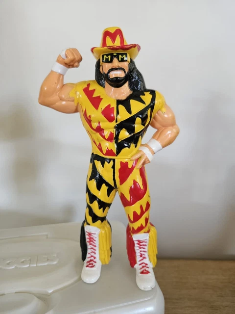 RARE MACHO MAN Randy Savage Yellow WCW OSFTM WWF LJN Figure - WWE ...