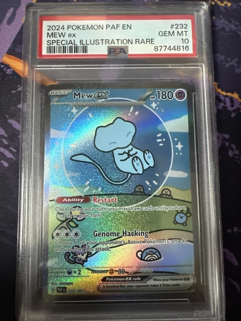 POKÉMON 2024 SHINY Mew EX #232 Illustration Spéciale Rare PSA 10 EUR 93 ...