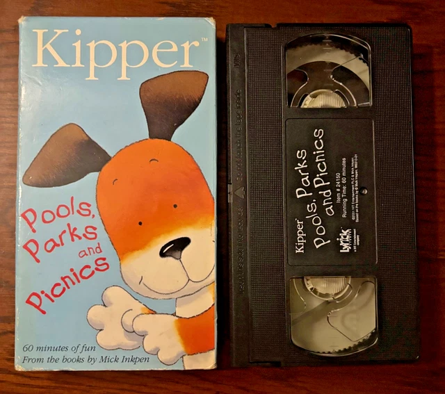 KIPPER VHS TAPE Pools Parks & Picnics children's cult educational 7 ...