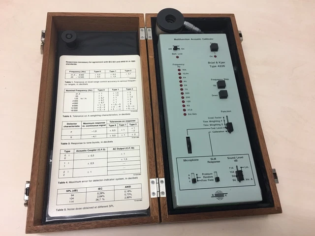 BRUEL & KJAER Type 4226 Multifunction Acoustic Calibrator Microphone ...