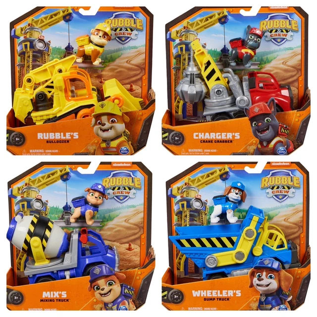 PAW PATROL RUBBLE & Crew *WHEELER'S DUMP TRUCK* & Figurine Dog 2023 ...