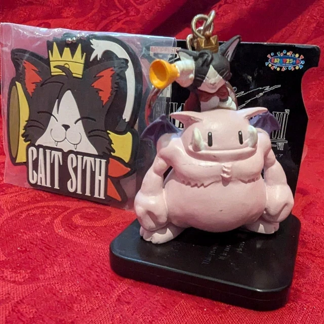 RARE OFFICIAL BANPRESTO Final Fantasy Vii Cait Sith Keyring Figurine ...