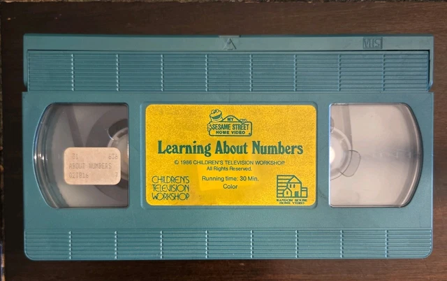 SESAME STREET LEARNING About Numbers Vintage 1986 VHS No Box VHTF £8.10 ...
