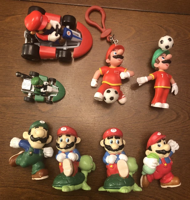 VINTAGE 1989 NINTENDO Super Mario Bros Lot 4pc PVC Figures Set & Extra ...