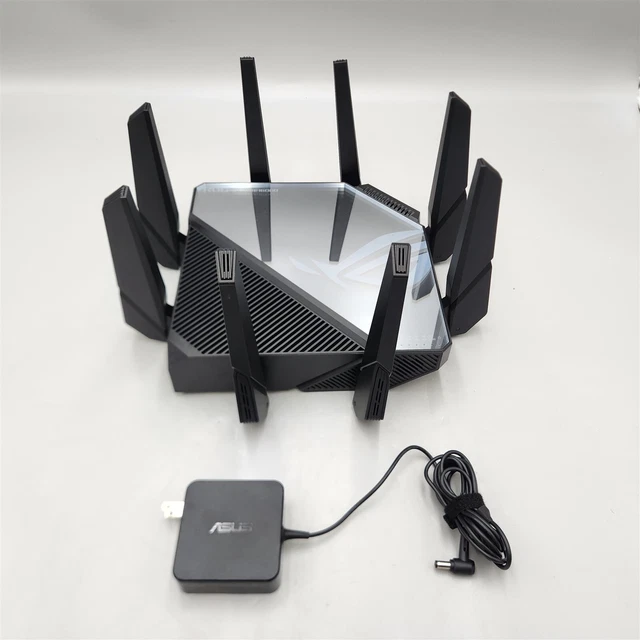 ASUS ROG RAPTURE WiFi 6E Gaming Router (GT-AXE16000) - Quad-Band, 6 GHz ...