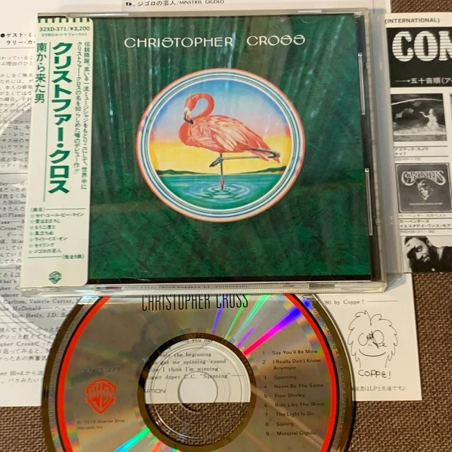 CHRISTOPHER CROSS S/T JAPAN CD 32XD-371 w/ STICKER-OBI +2 INSERTS 1985 ...
