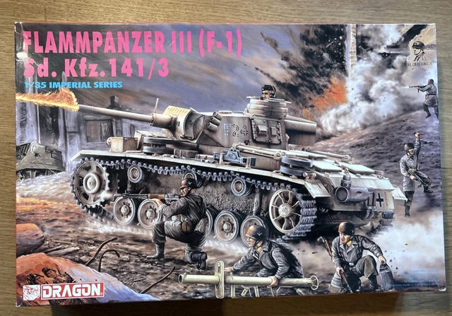 DRAGON 1:35 FLAMMPANZER III Sd. Kfz. 141/3 No.9017 mit Eduard ...