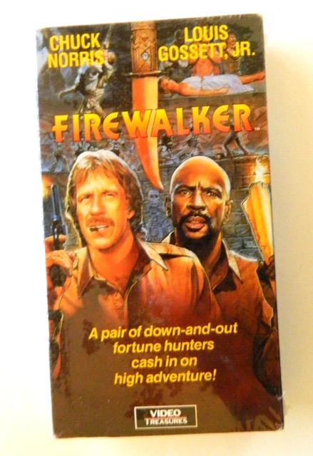 FIREWALKER VHS 1989 Chuck Norris Louis Gossett Jr Video Treasures NEW ...