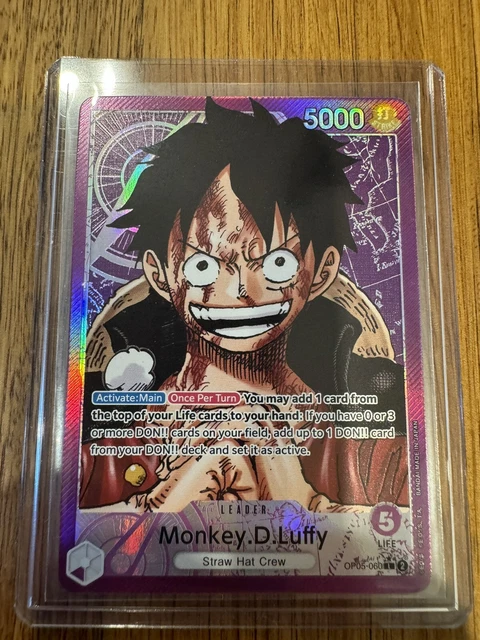 OP05-060 MONKEY D LUFFY LEADER ALT Mint One Piece Trading Card Game ...
