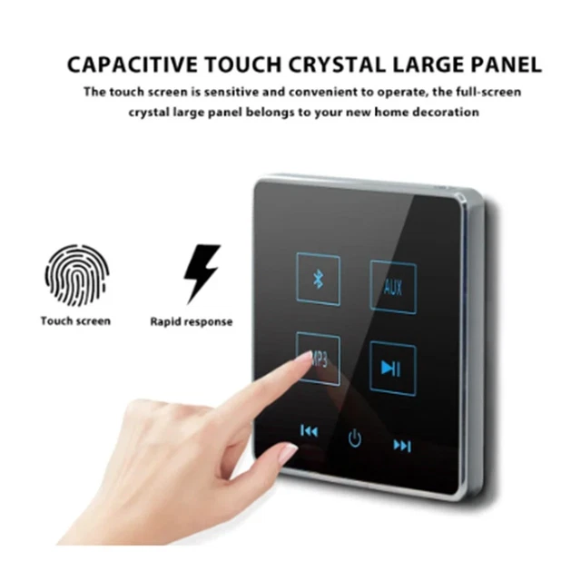 2X(HOME THEATER BLUETOOTH Wall Amplifier Screen Music Panel Home4139 £ ...