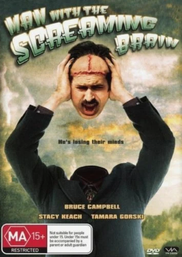 THE MAN WITH The Screaming Brain DVD Bruce Campbell Sci-Fi Comedy ...