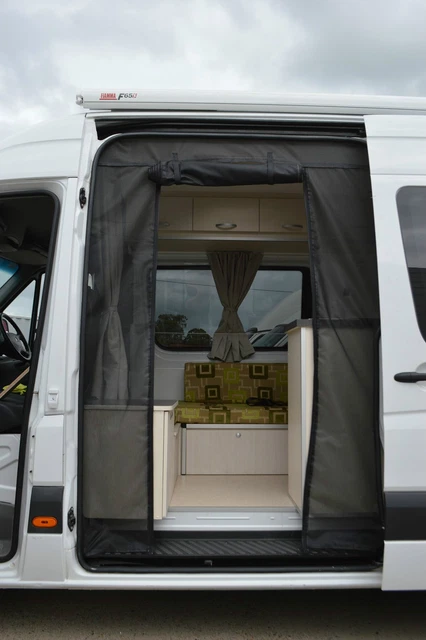 SLIDING DOOR FLY screen for Campervan Sprinter / VW Crafter / Transit ...