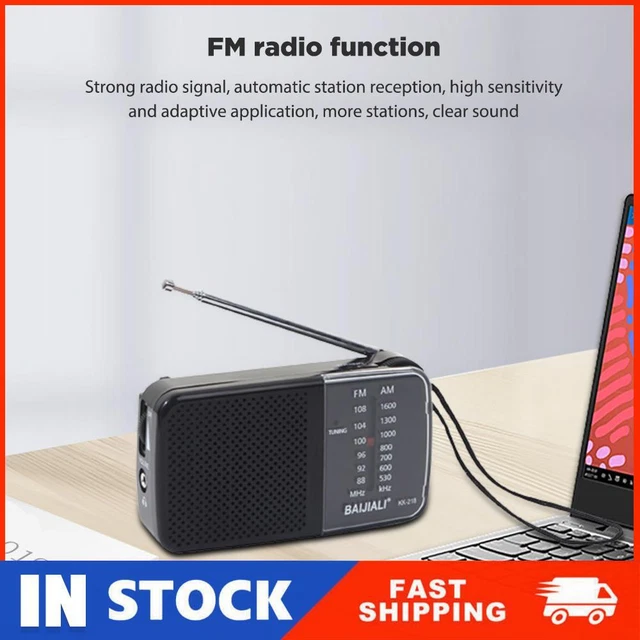 Mini Am Fm Radio Rechargeable Full Wave Band Portable Vintage Radios