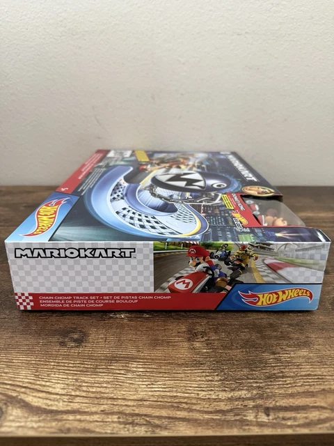 HOT WHEELS MARIO Kart Chain Chomp Track Set Donkey Kong Standard Kart ...