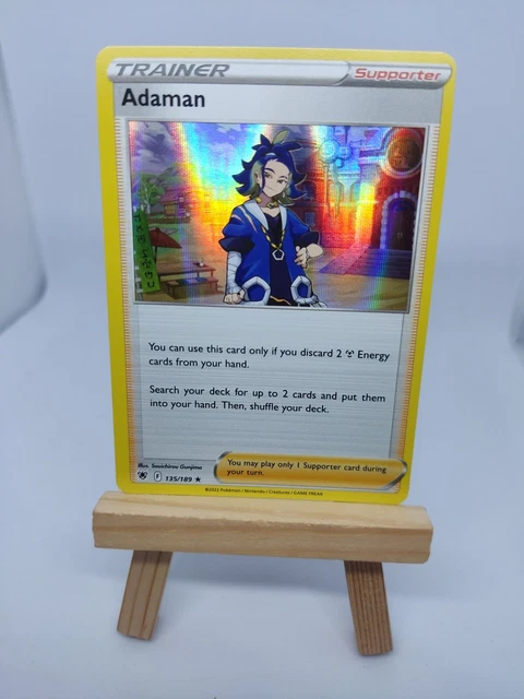 135/189 ADAMAN RARE Holo Astral Radiance Pokémon TCG Card Sword Shield ...