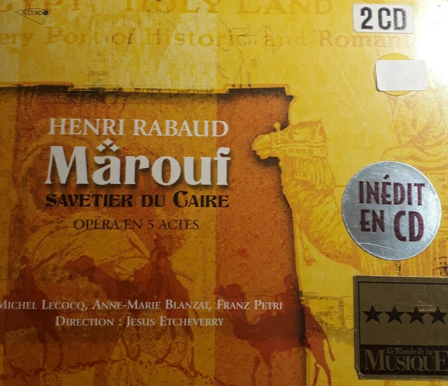 RABAUD HENRI: MAROUF,SAVETIER DE CAIRE-ETCHEVERRY *CD 2pz NEW SEALED ...
