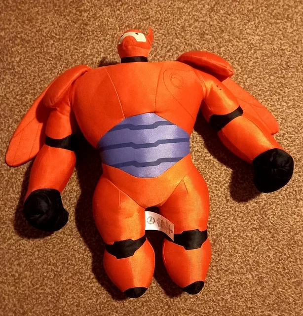 BAYMAX BATTLE MODE Big Hero 6 Red Armour Soft Toy Plush 16” Disney ...