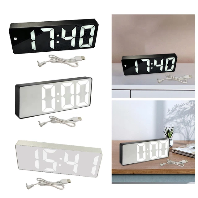 LED DIGITAL ALARM Clock 12H 24H Display Mode Snooze for £14.72 ...