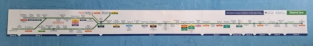 LONDON UNDERGROUND, DISTRICT Line Carriage Interior Map 2017 £16.99 ...
