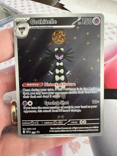 POKÉMON TCG BLACK Bolt & White Flare Gothitelle Tech Sticker Promo SVP ...