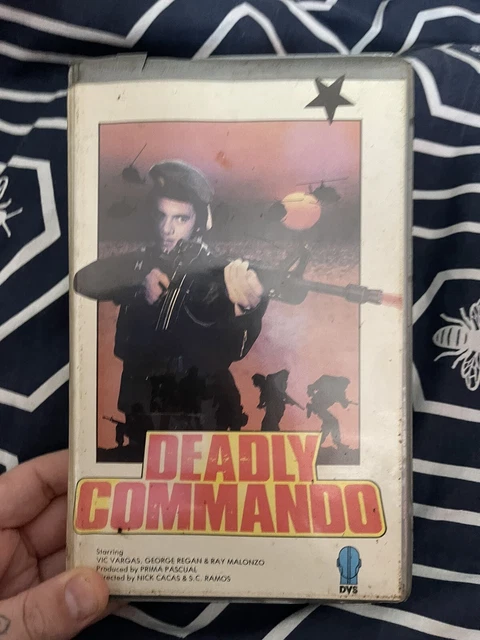 DEADLY COMMANDO PRE Cert VHS Video Tape Ex Rental War DVS £29.99 ...