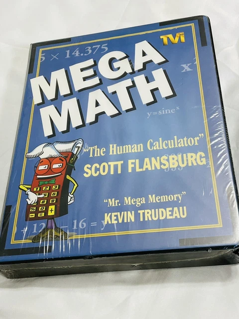 MEGA MATH AUDIO Cassettes & VHS Video Workbook Scott Flansburg Human ...