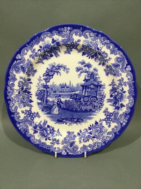 SPODE BLUE ROOM Collection Plate “ The Rhinoceros House “ £11.95 ...