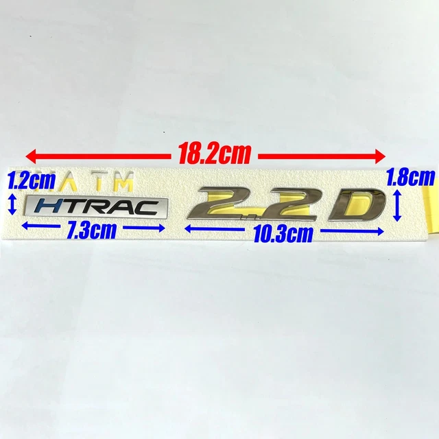 86316S1010 REAR TRUNK Logo HTRAC 2.2D Emblem 1p for 2019 2020 Hyundai ...