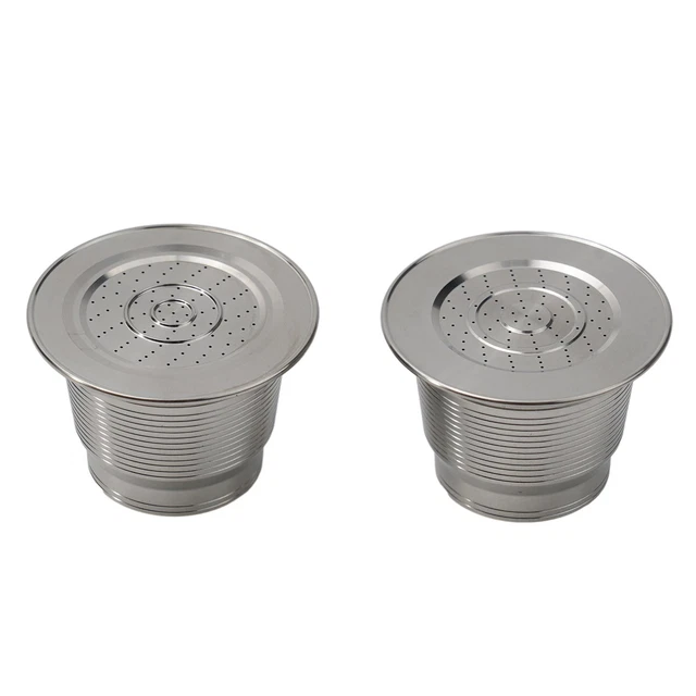 04 STAINLESS STEEL Coffee Capsule 3.7*2.7cm Mesh Practical Replacement ...