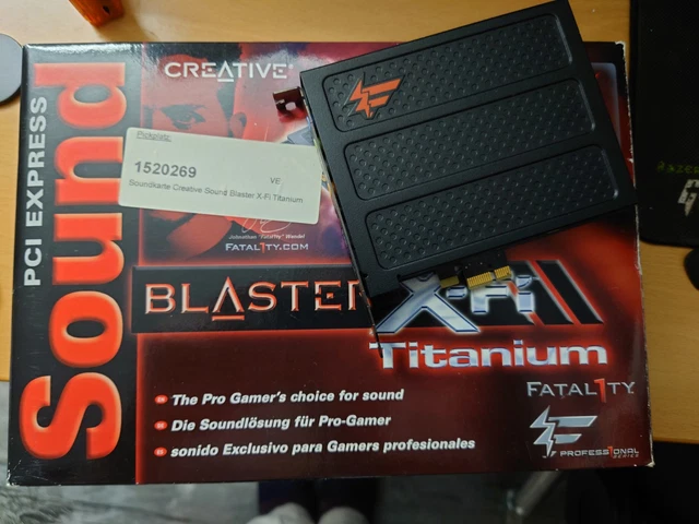 ORIGINAL CREATIVE SOUND Blaster X-Fi Titanium PCI-E Soundkarte EUR 15 ...