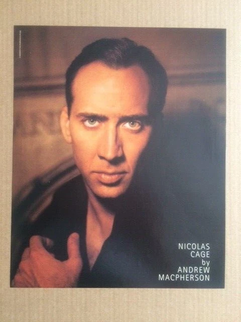 NICOLAS CAGE &EX-SCRAPBOOK 2022" Original Vintage Magazine Clipping ...