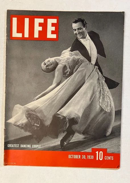 LIFE MAGAZINE OCTOBER 30, 1939, Hitler Paintings, Greatest Dancing ...