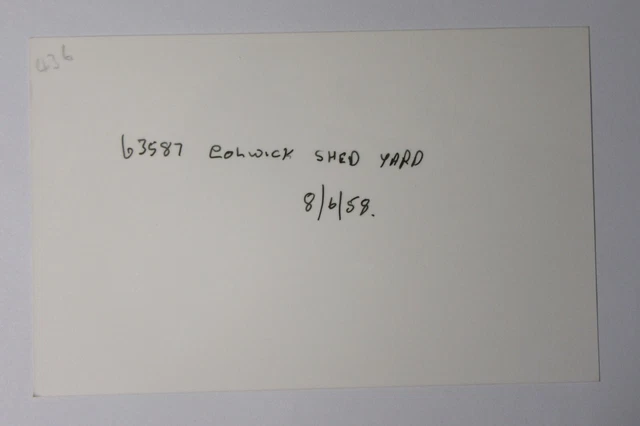 RWY443 - 1958 Steam Locomotive 63587 COLWICK Railway Shed Yard - Real ...