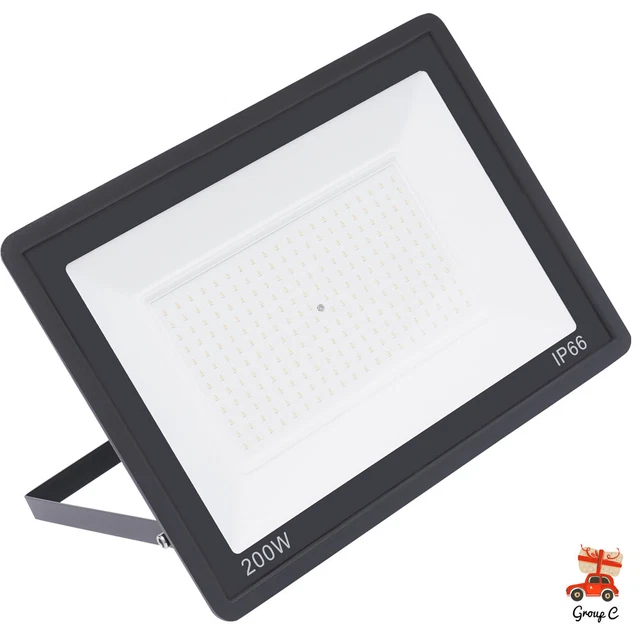 2* LED FLOODLIGHTS 200W Garden Flood Light IP66 Waterproof?Outdoor ...