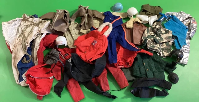 VINTAGE 1960S/70S ACTION Man JOB LOT of Uniforms/Craft and Accessories ...