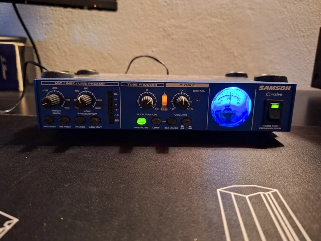 PREAMPLIFICATORE VALVOLARE SAMSON C Valve - Tube PreAmp - half rack ...