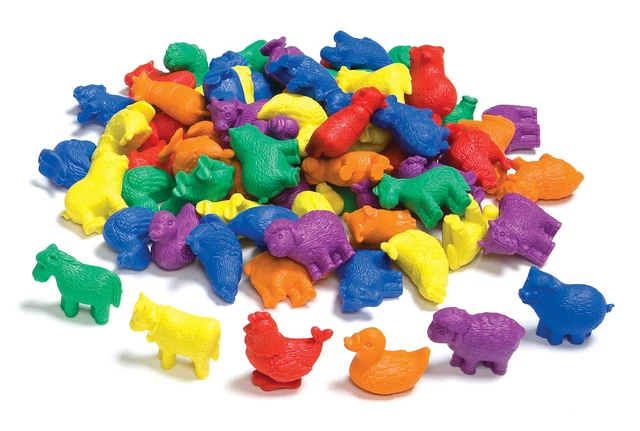FARM ANIMAL SORTING Counters Educational Early Learning Maths Toy SEN ...