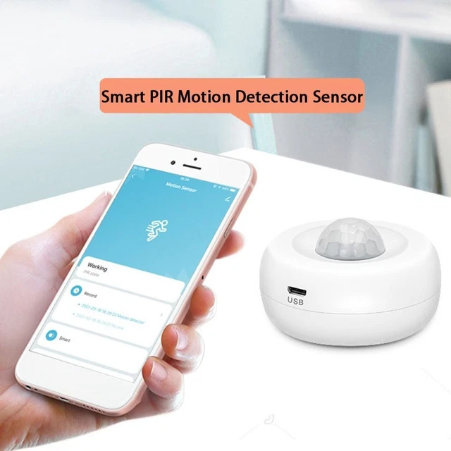 APP CONTROL SECURITY Detection Sensor Smart PIR Motion Burglar Alarm ...