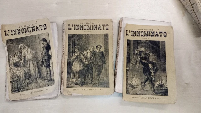 LUIGI GUALTIERI, L'INNOMINATO, Volumi II, III, e IV, Carlo Barbini ...