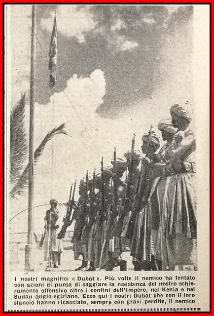 GIORNALI D'EPOCA SECONDA guerra mondiale WW2 Militaria Somalia ...