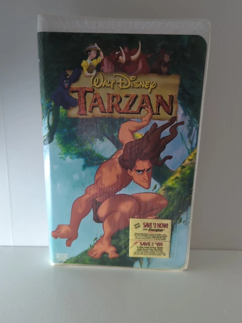 TARZAN VHS DISNEY RARE USA OOP NEW AND SEALED CLAMSHELL £19.99 ...