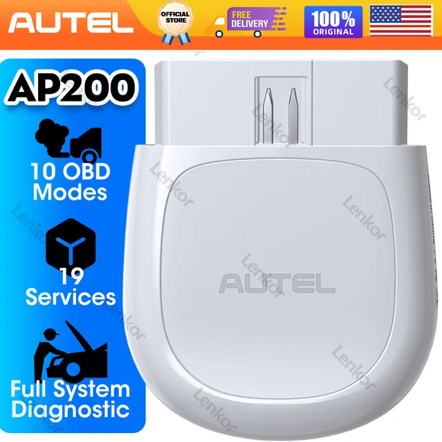 AUTEL MAXIAP AP200 Bluetooth OBD2 Scanner Full System Car Diagnostic ...