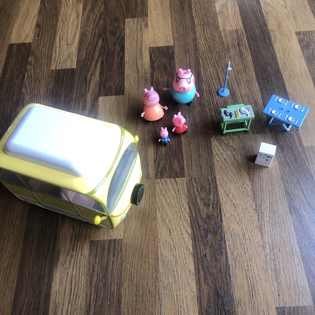 RETRO PEPPA PIG Camper Van with Figures & Fittings 2003 Used Clean V ...