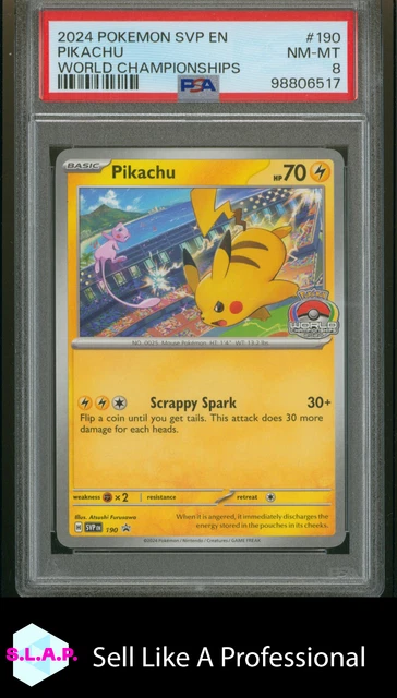 PIKACHU WORLD CHAMPIONSHIPS Pokemon Svp En-Sv Black Star Promo 2024 190 ...