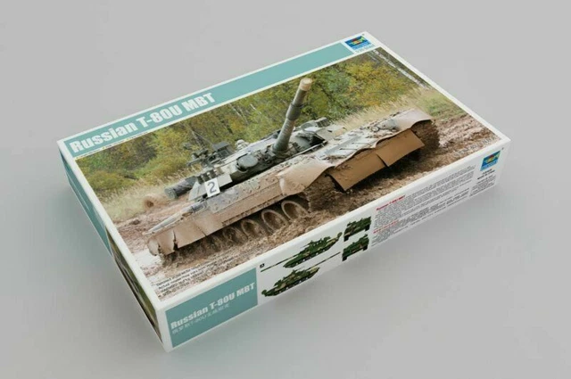 TRUMPETER 09525 1/35 Russian T-80U Main Battle Tank $67.99 - PicClick CA