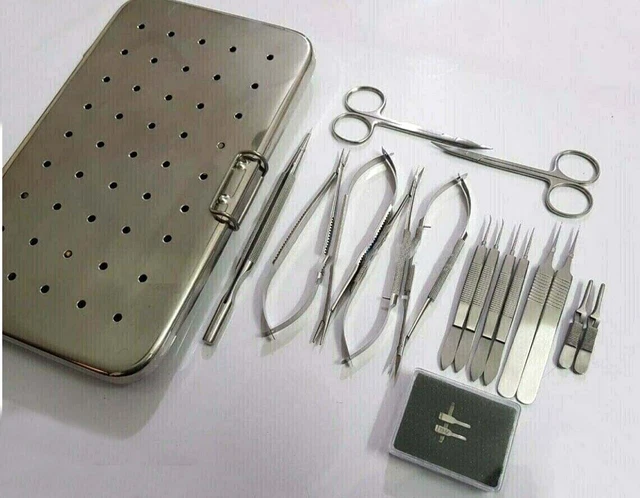 MICRO HAND SURGERY Instruments Microvascular Clamp Forceps Surgical ...