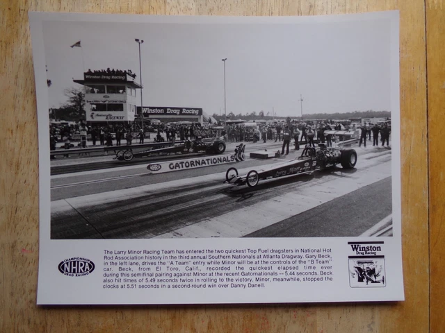 1970S NHRA DRAG Racing-Gary Beck-Larry Minor-AA/Fuel Dragsters ...