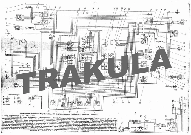 302396 SCHALTPLAN ELEKTROPLAN MTS Belarus 80, 82, 550, 552, 570, 572 ...