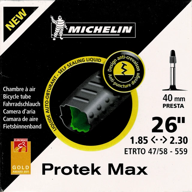 MICHELIN PROTEK MAX C4 26" Pannenschutz Schlauch Sclaverand Ventil EUR ...