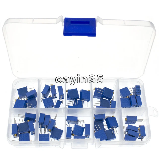3296W MULTI-TURN TRIMMER potentiometer 3296 Variable Resistor Kits With ...